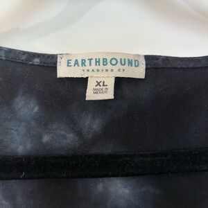 EARTHBOUND | Tops | Earthbound Blue And Black Tiedye Long Sleeve Crop ...